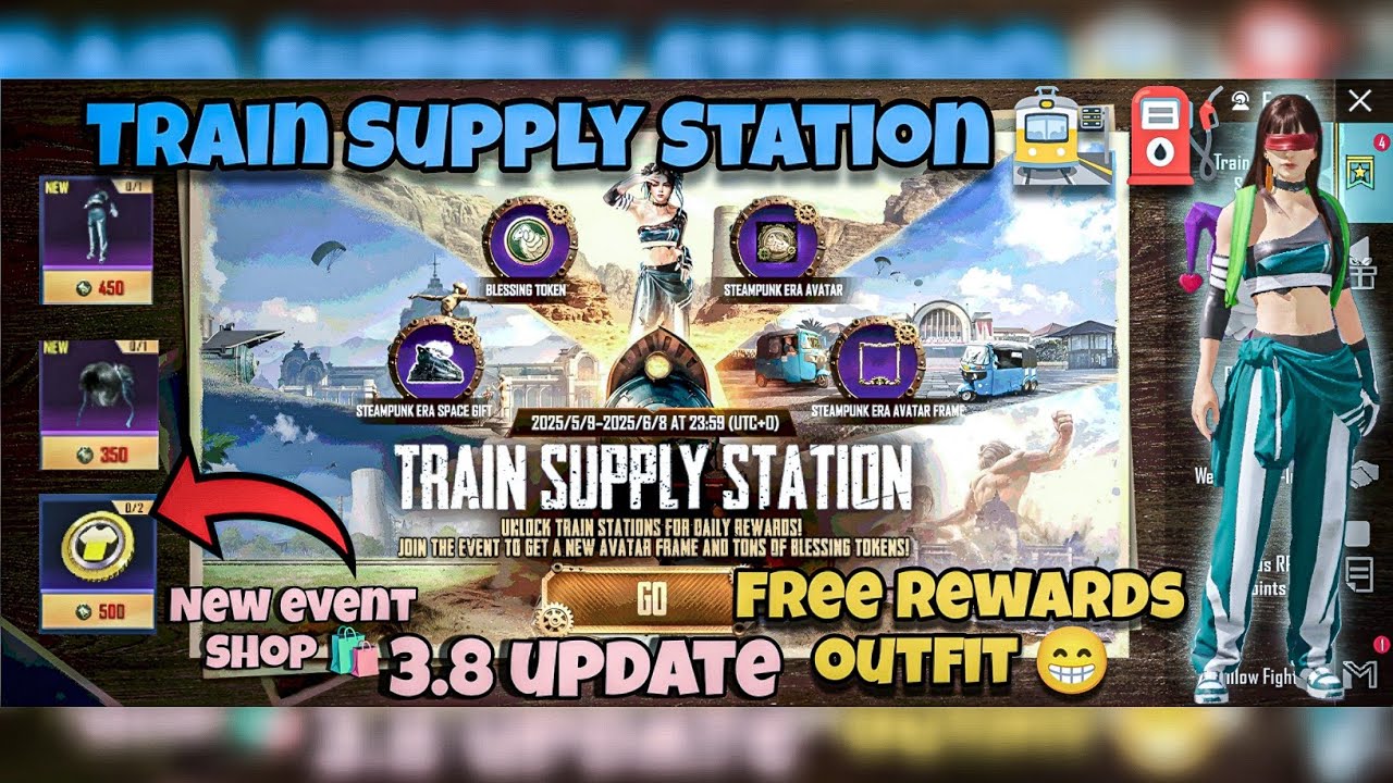 COMPLETE CHALLENGE MISSION TRAIN SUPPLY STATION EVENT PUBG MOBILE ...