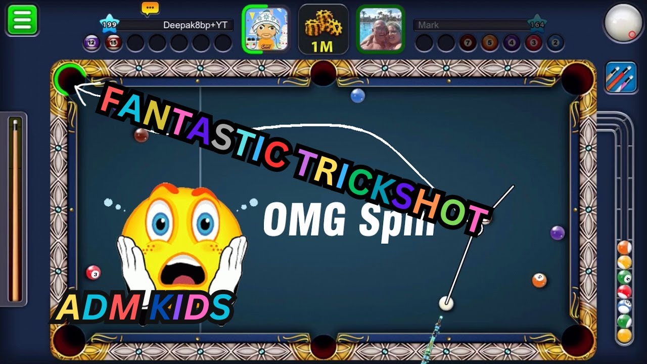 8 ball pool trick shots | 8 ball pool epic game Hacks 609 #8ballpool ...