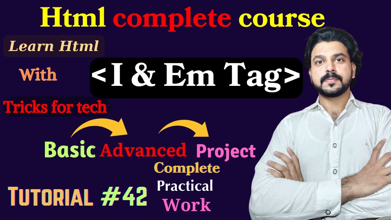 I & Em tag in Html | Html complete course | Tricks for tech | Tutorial ...