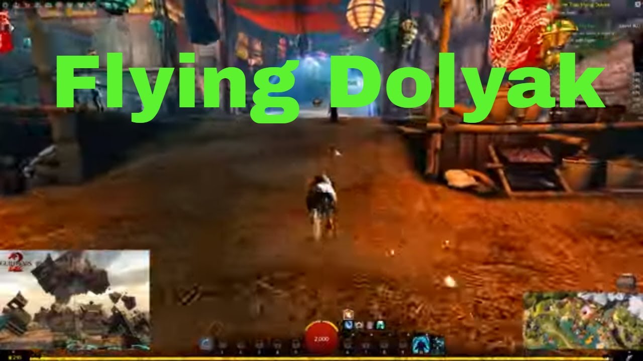 Guild Wars 2 - Flying Dolyak - YouTube