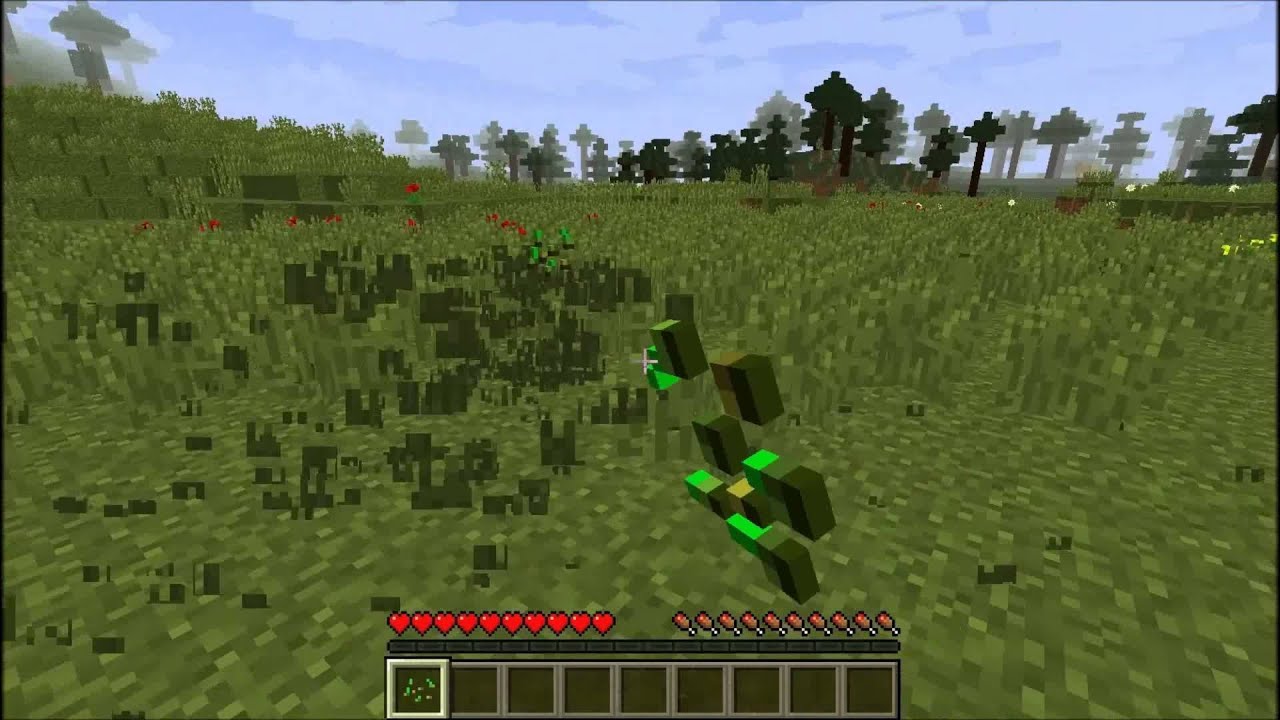 How to cut grass in Minecraft - YouTube
