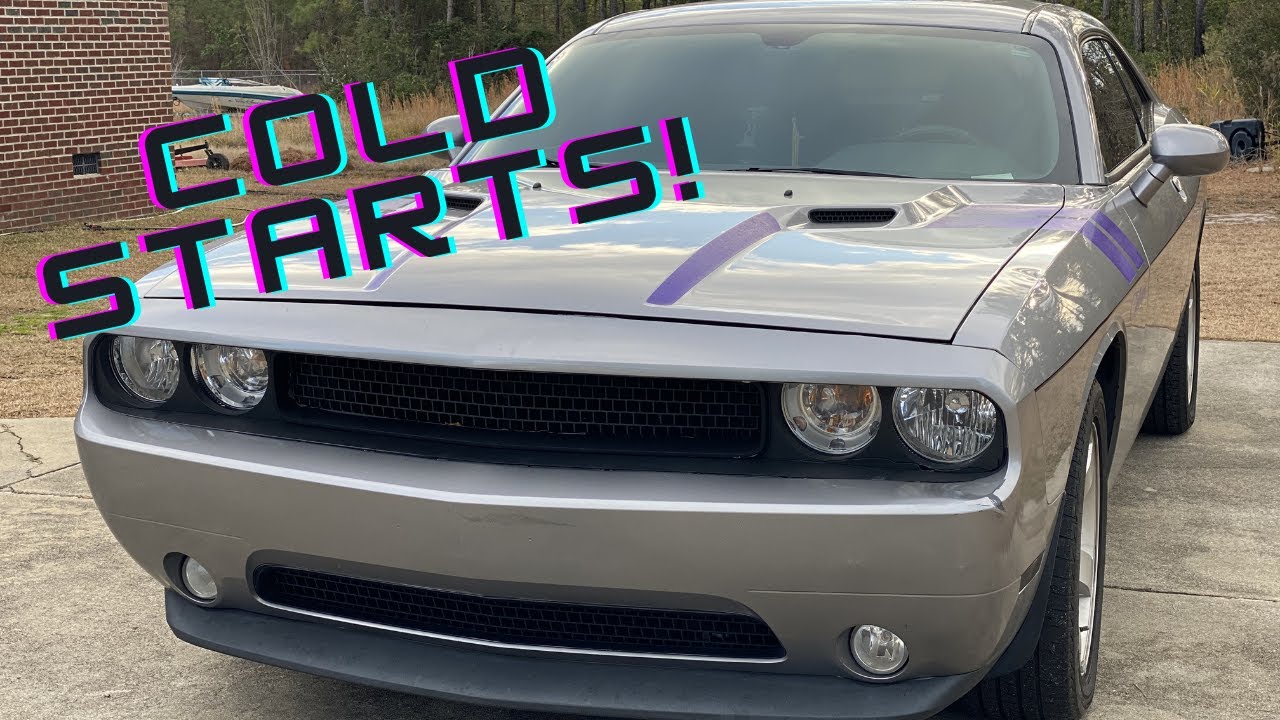DODGE CHALLENGER COLD START COMPILATION! | STRAIGHT PIPED V6 - YouTube