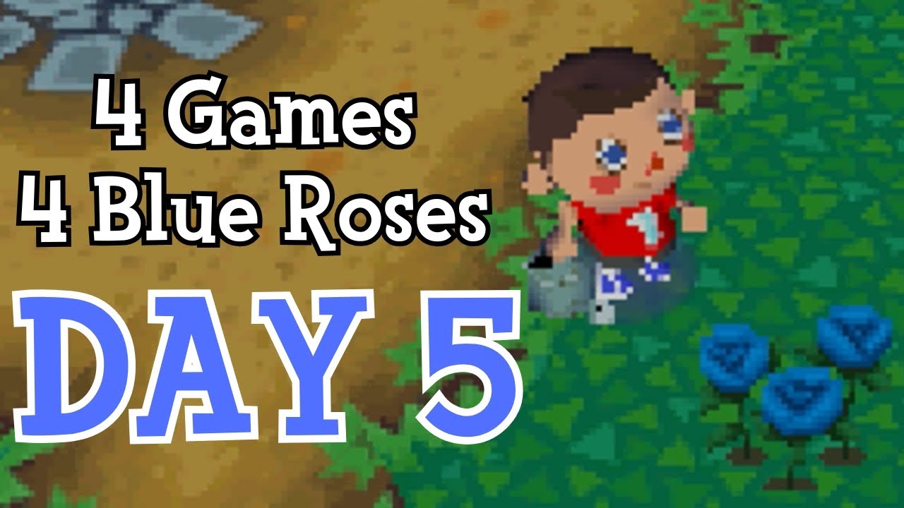 Getting a BLUE ROSE in Every Animal Crossing Game! | Day 5 (ACNL) - YouTube