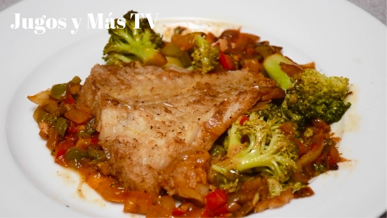 Filete de Pescado con Brócoli Perfecto para Bajar de Peso y Comer ...
