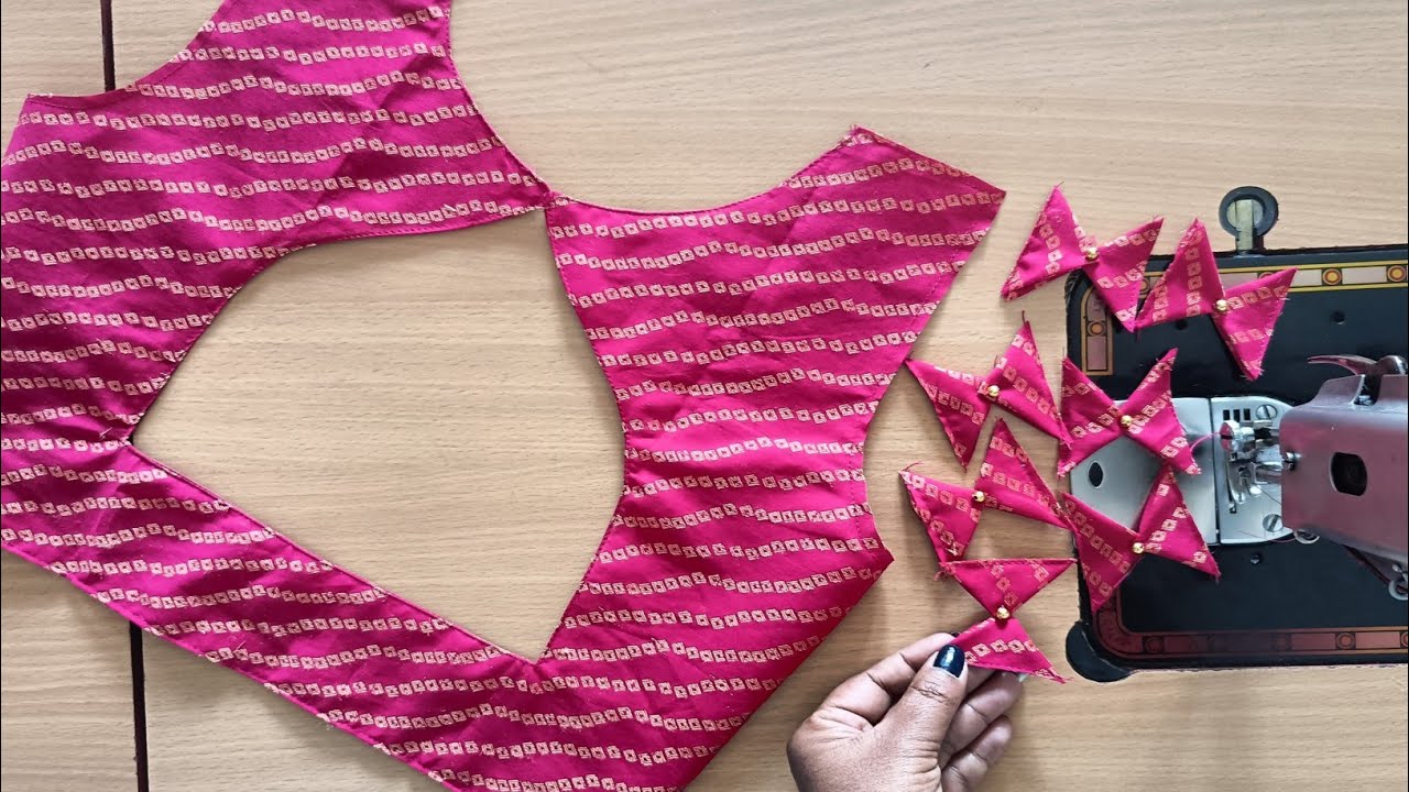 model boat neck blouse design cutting and stitching ll Blouse Designs ...