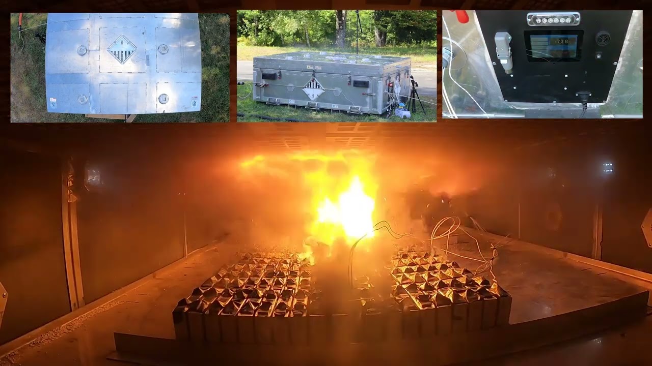 25 kWh Thermal Runaway TEST in the CellBlock FCS Super Max Case - YouTube