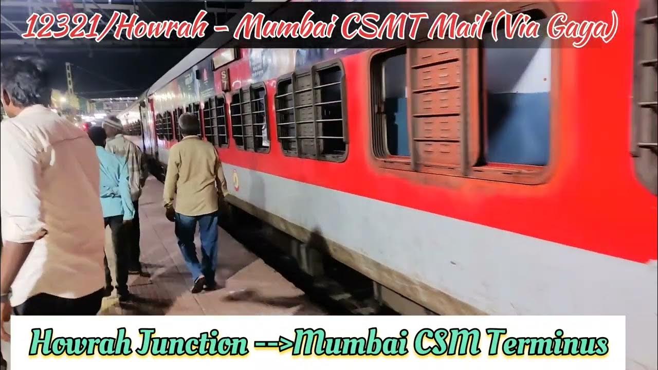 12321 Howrah Mumbai Mail Via Gaya arrival Parasnath - YouTube
