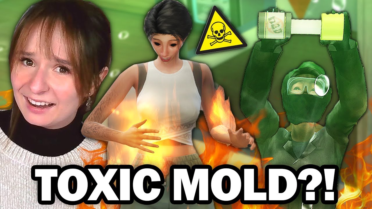Sims 4 but my sim creates a NUCLEAR explosion for toxic mold... - YouTube