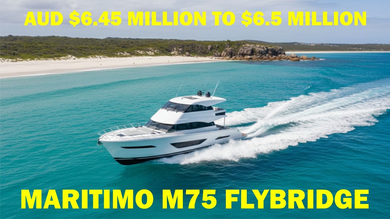 The Ultimate Ocean Mansion: Maritimo M75 Flybridge - YouTube