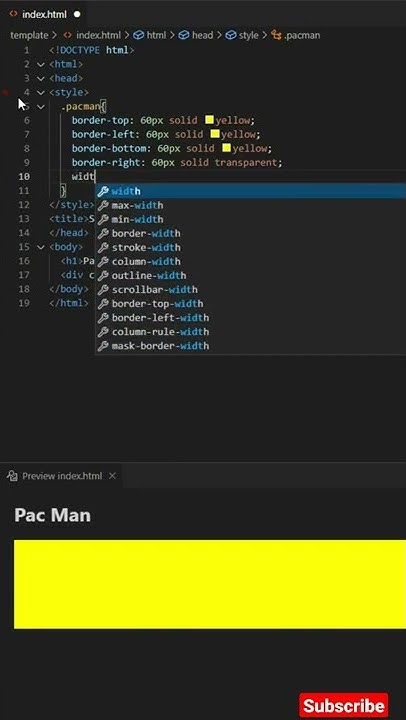 Pac Man - HTML/CSS - YouTube