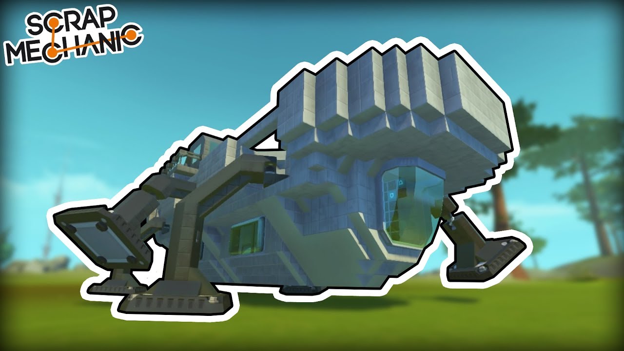 I Built a Ship out of Water that WALKS with LEGS (Scrap Mechanic ...