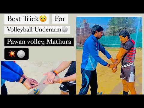 How to take underhand Pass | Volleyball Passing techniques by Pawan ...