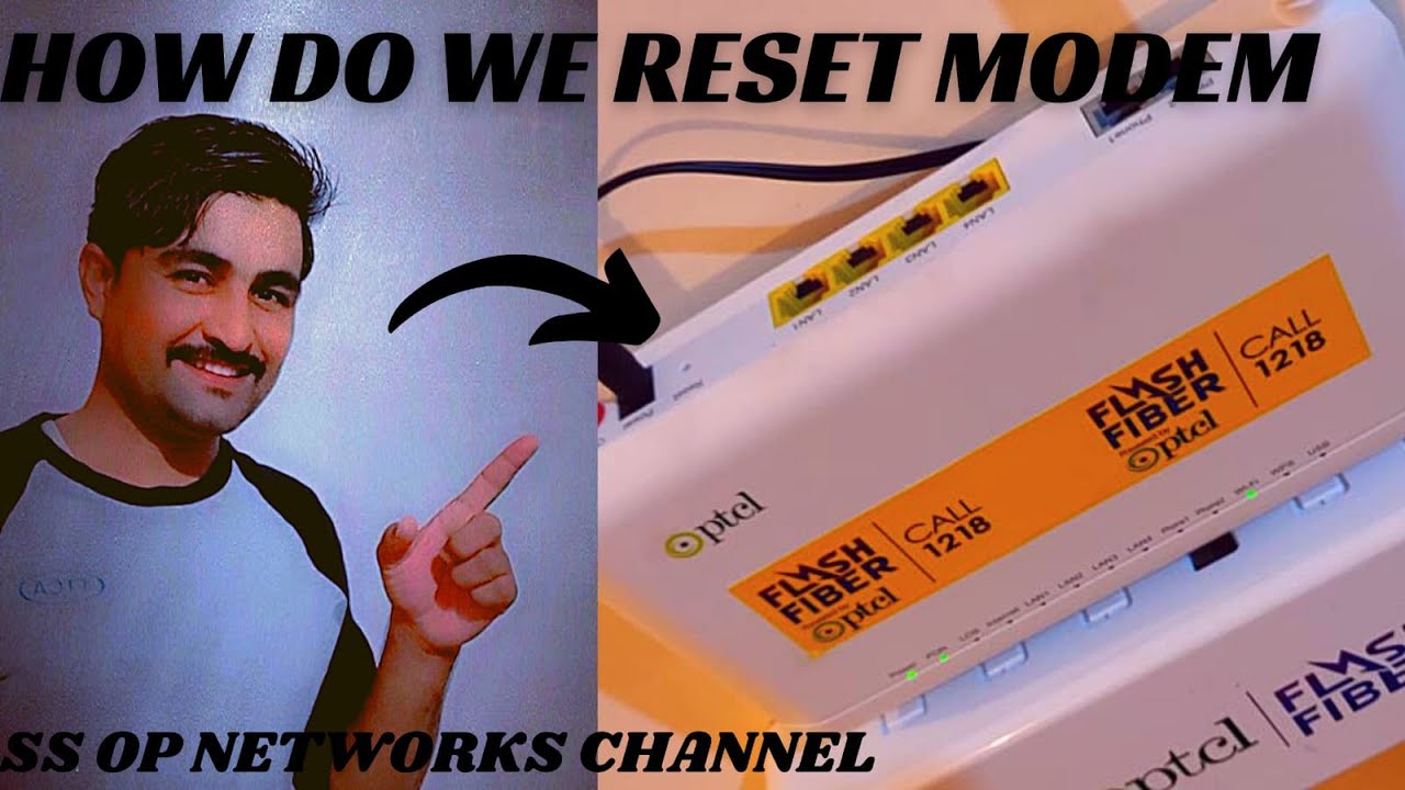 how to reset ptcl flash fiber modem | if you forget password try this ...