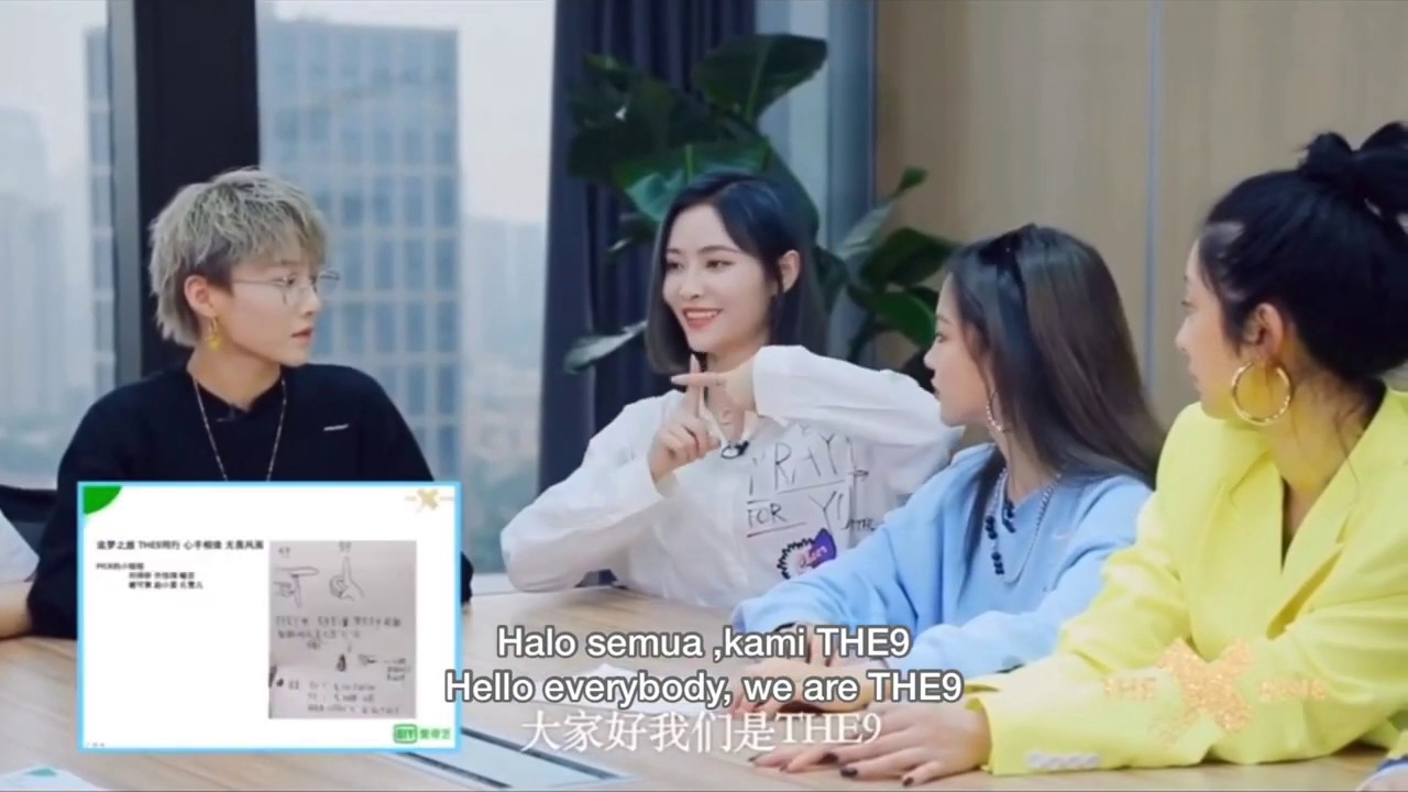 THE9 [Eng/Indo]ESTHER & ANQI pick the same hand sign,正式官宣队长为安崎ANQI be a ...