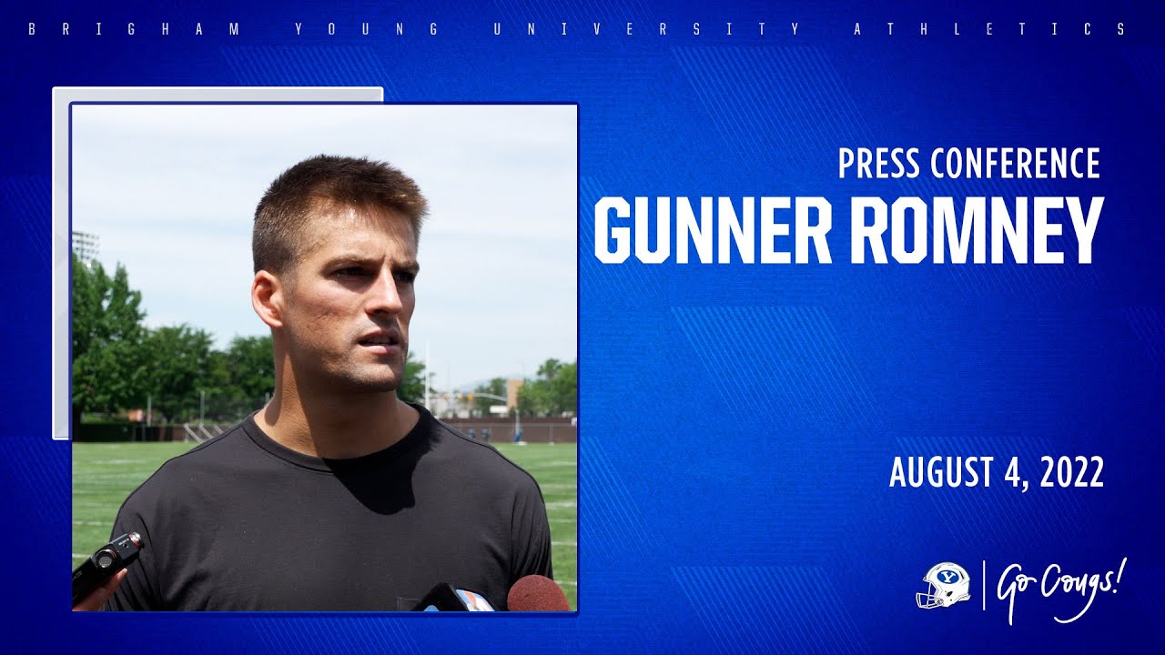 BYU Football | Press Briefing | Gunner Romney | August 4, 2022 - YouTube