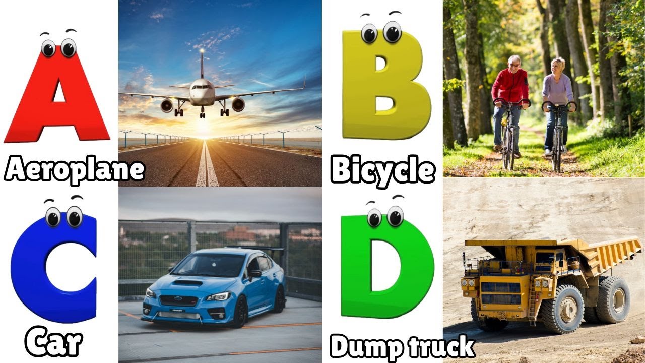 Vehicles Alphabet Song for kids | Vehicle ABC Song | Phonics for Kids ...