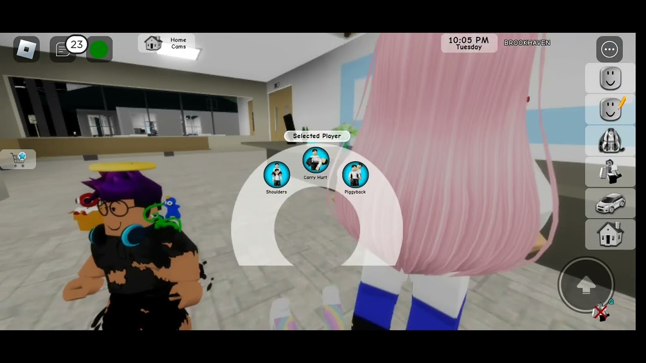 playing Brookhaven with my daughter with New avatar - YouTube