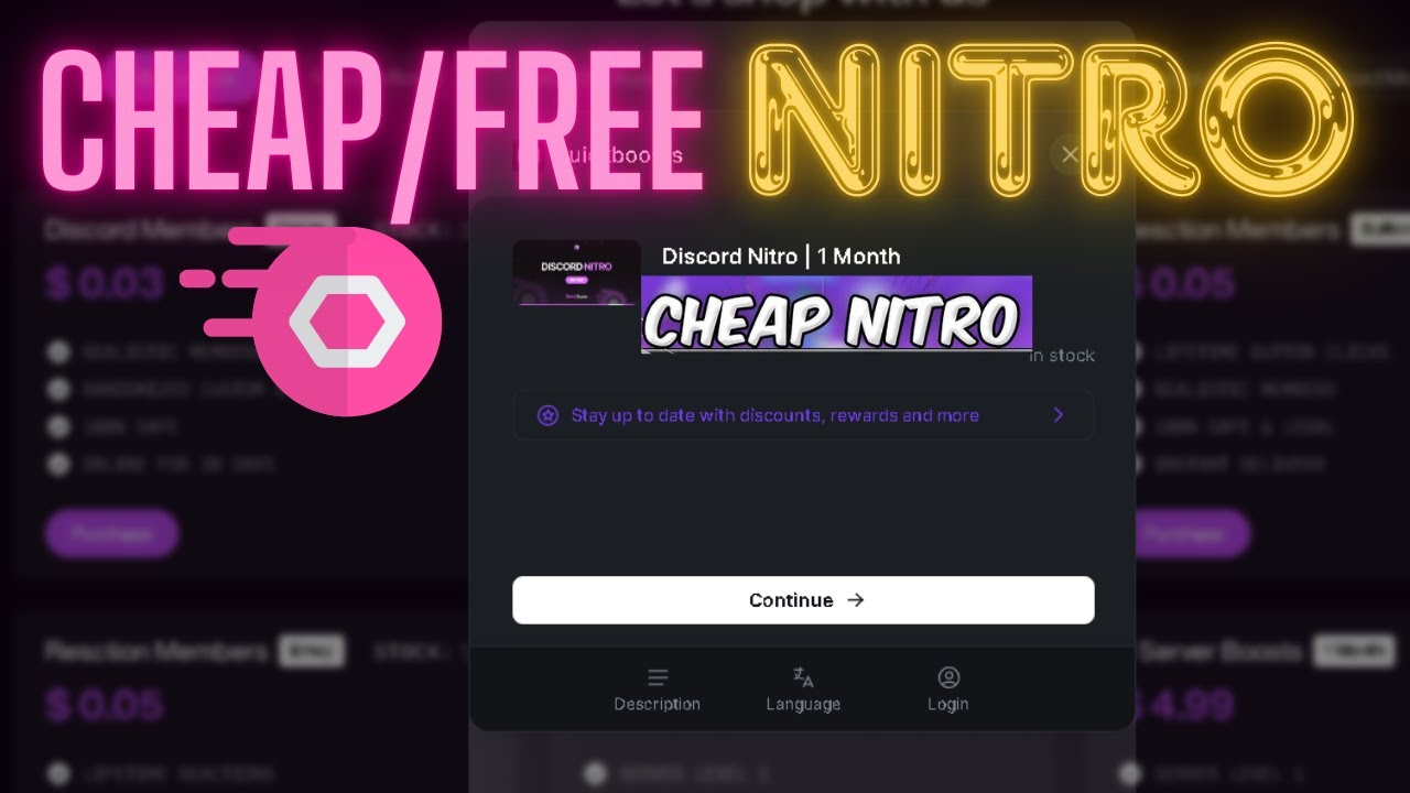 Get cheap discord NITRO / MEMBERS / SERVER BOOSTS - YouTube