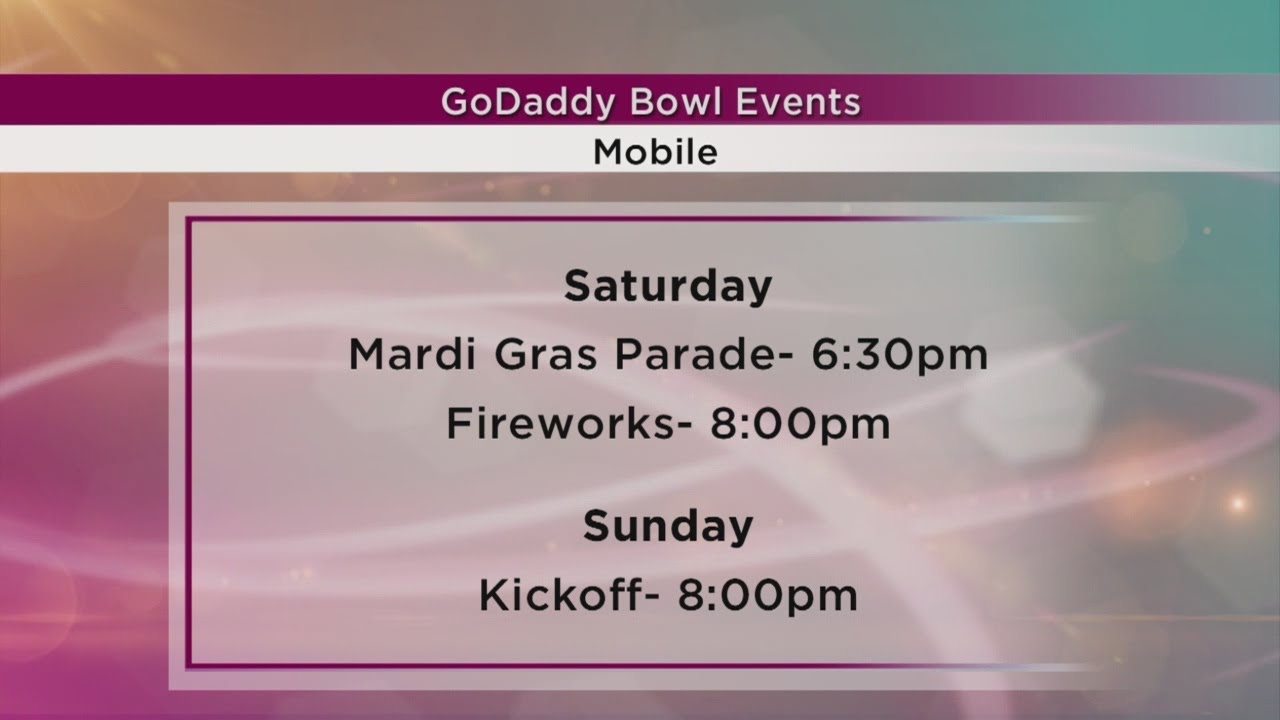 Studio 10: Go Daddy Bowl in Mobile - YouTube