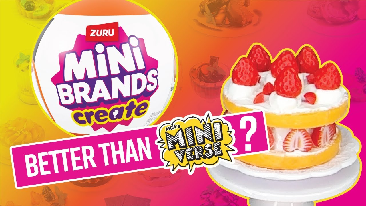 MINI BRANDS CREATE Master Chef Strawberry Cake Review, Build, and Make ...