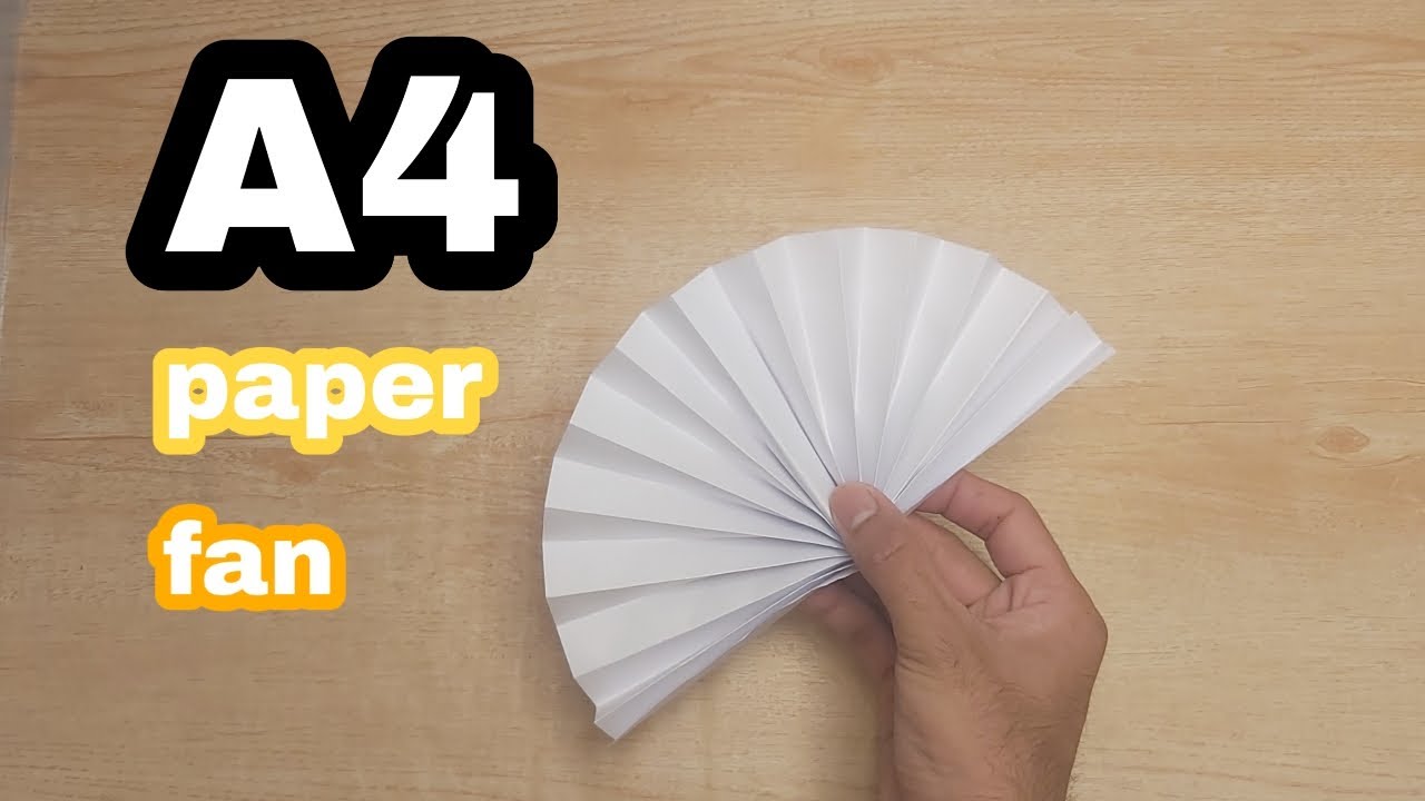 origami na pamaypay || easy paper fan - YouTube