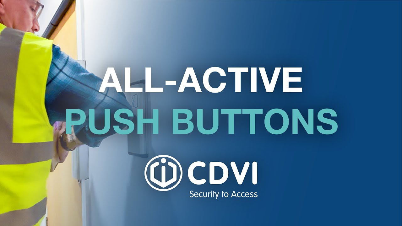All-active push buttons by CDVI - YouTube