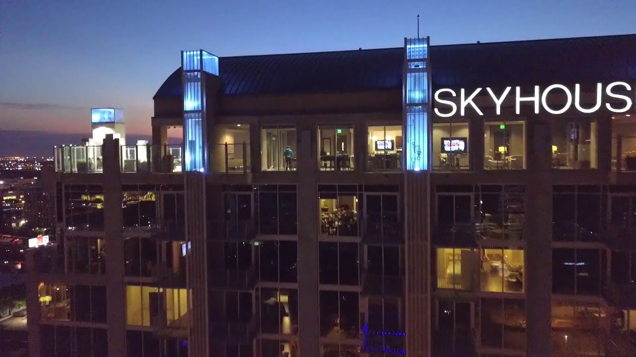 SPRING SUNSET (DRONE VIEW) || Skyhouse River Oaks - Houston, TX - YouTube