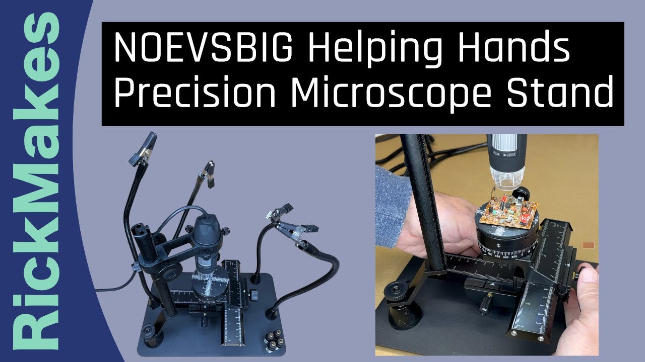 NOEVSBIG Helping Hands Precision Microscope Stand - YouTube