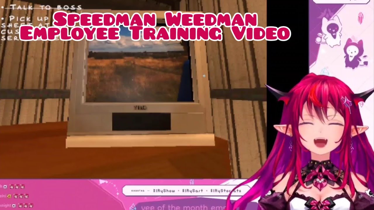 IRyS's Reaction to the Speedman Weedman Video [Employee of the Month ...