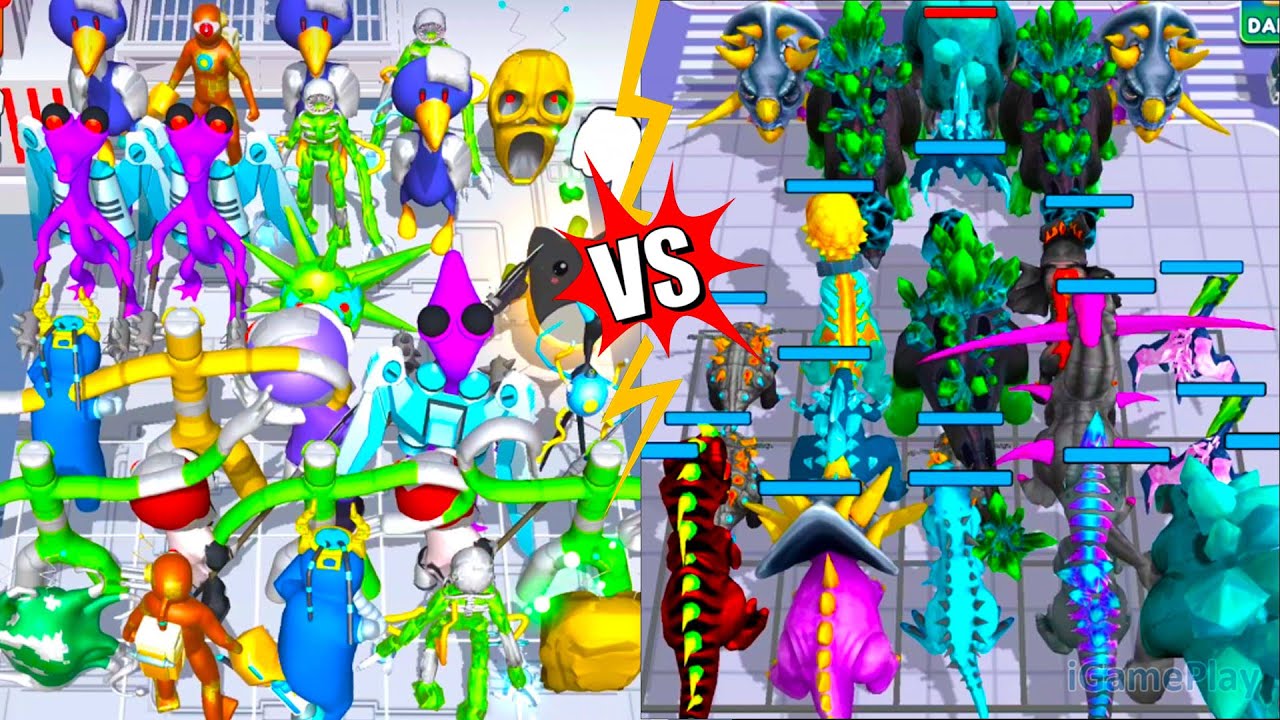 Color Friend vs 100 Doors Vs Merge Kong Gozilla Vs Dinosaur , Merge ...