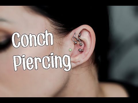 Conch Piercing Experience | NEW PIERCING! - YouTube
