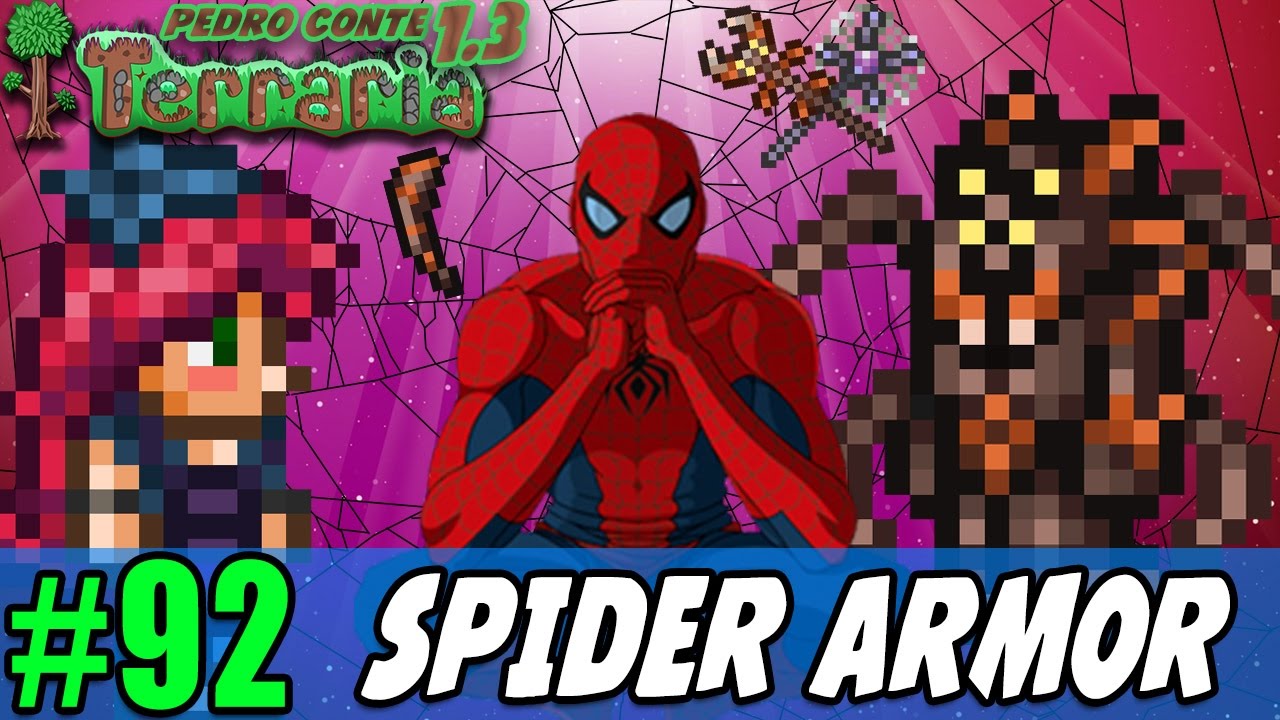 Terraria 92 - SPIDER ARMOR - Finalmente pegamos a armadura de aranha ...