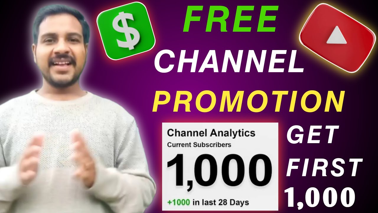 FREE Youtube Channel Promotion | Get Free 1000 Subscribers | Channel ...