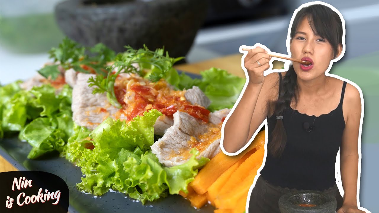 This Thai Pork Salad is both FRESH and SPICY 🔥 in the Same Time | Moo ...