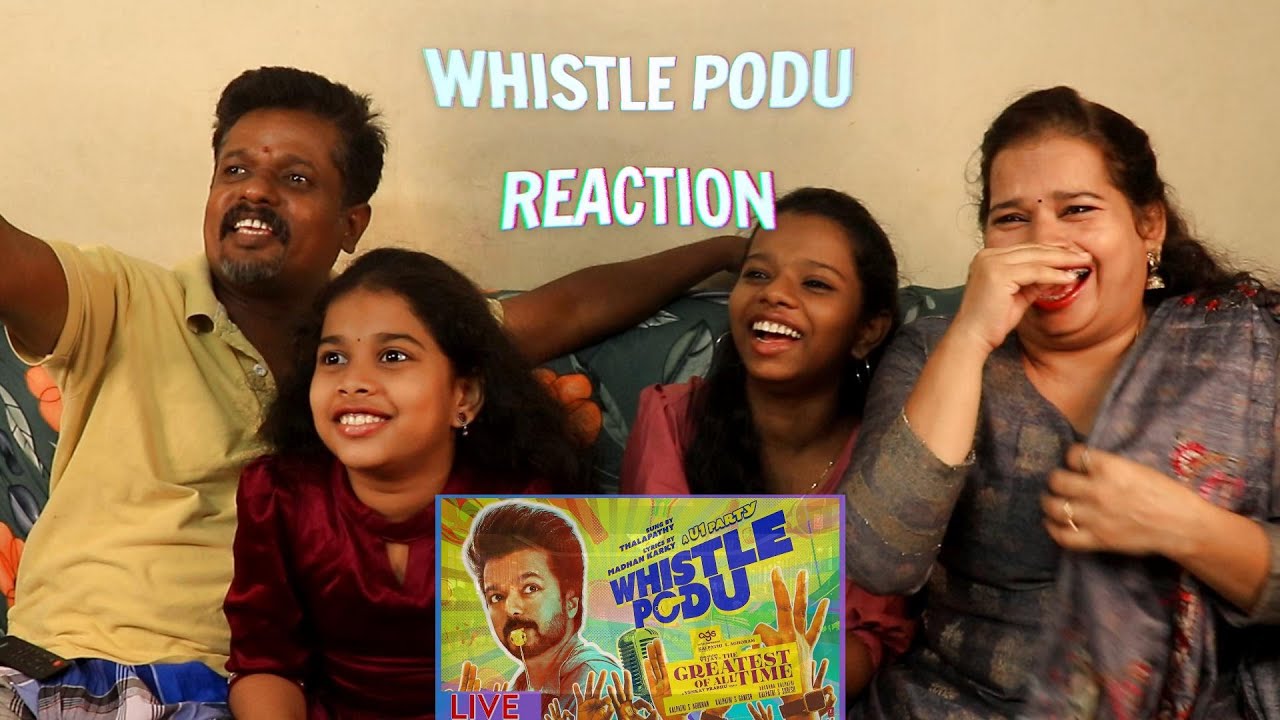Epic Reaction to WHISTLE PODU Song || ThalapathyVijay & U1 Party - YouTube