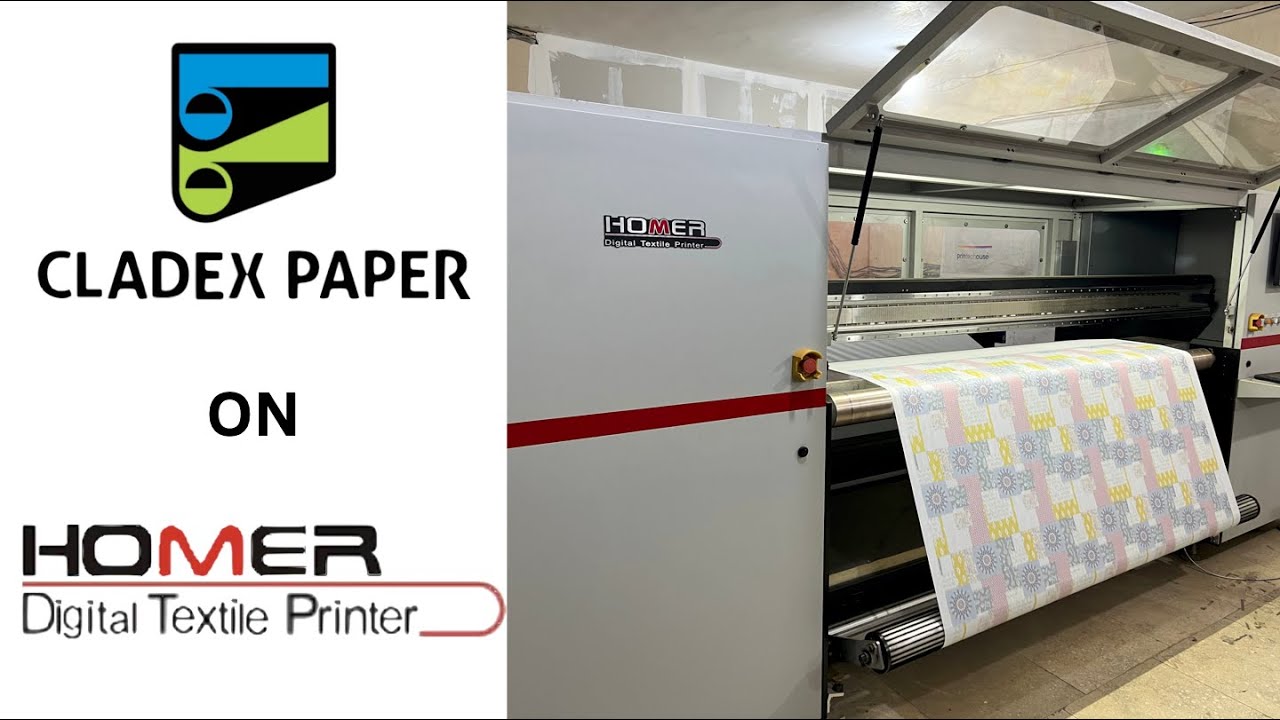Cladex paper 29 GSM running on HOMER printer - YouTube