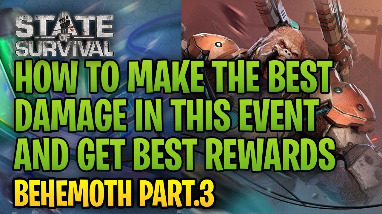 HOW TO GET FIRST RANK IN BEHEMOTH EVENT ? GET THIS IN STATE OF SURVIVAL ...