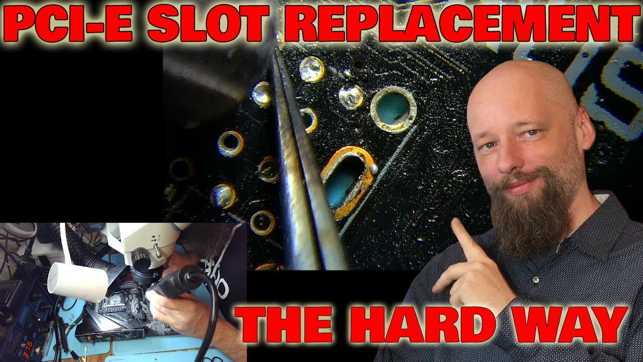 PCI-E Slot Replacement The Hard Way | Gigabyte Z390 Motherboard Repair ...