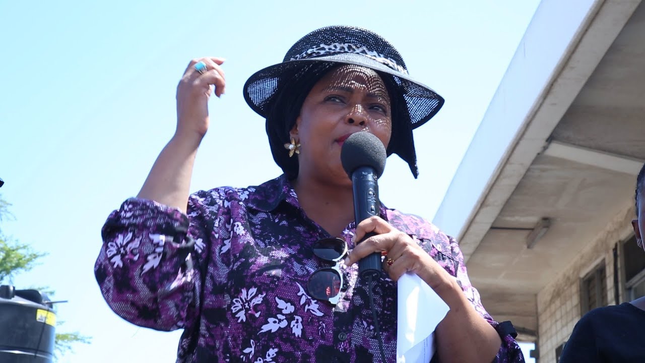 Alichosema DC Mjema baada ya kutembelea Soko la Samaki Feri - YouTube