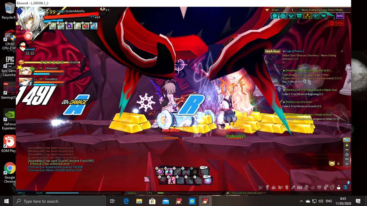 (Elsword INT) Eve Code Sariel : Raid Varnimyr Story, Full Run - YouTube