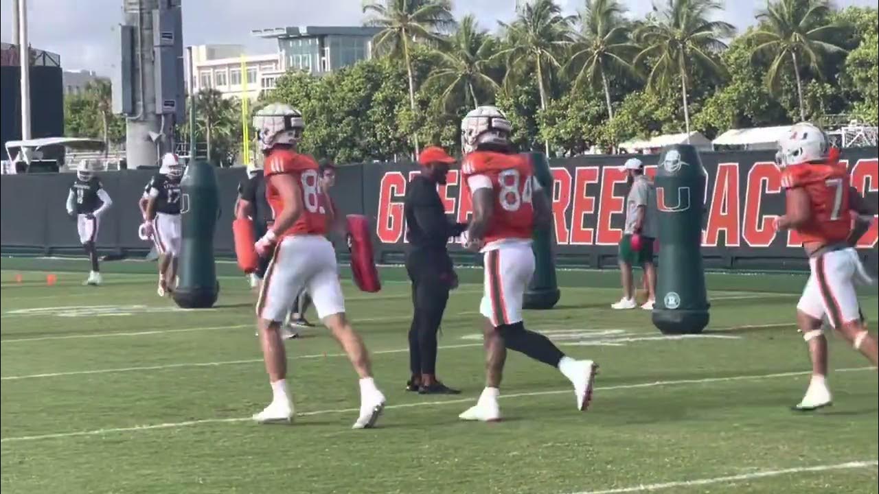 Miami Hurricanes Offense Drills April 6 Youtube