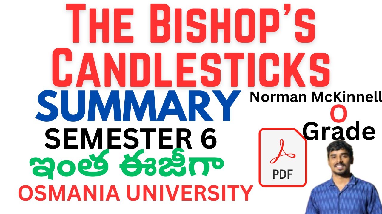 The Bishop's Candlesticks by Norman McKinnell summary degree 6th ...