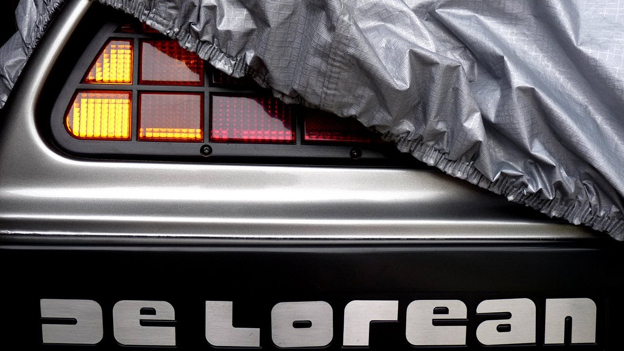 DMC's New DeLorean Car Cover Review -- how does it hold up? - YouTube