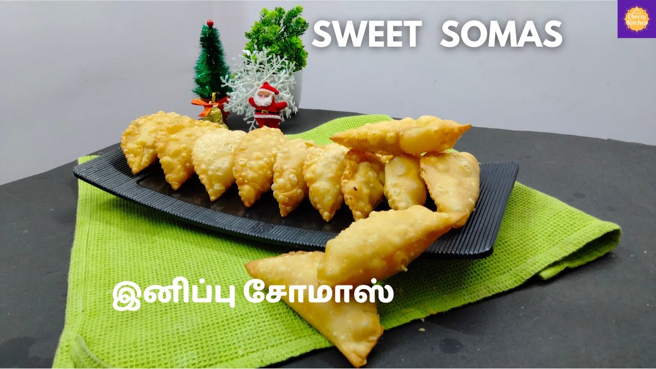 Sweet samos | இனிப்பு சோமாஸ் | How to make sweet somas | sweet recipe ...