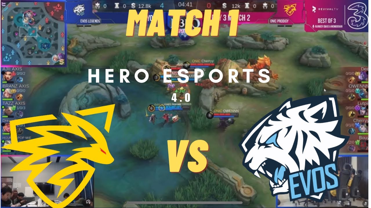 HERO ESPORTS 4.0 - ONIC PRODIGY VS EVOS LEGENDS (MATCH 1) Mobile ...