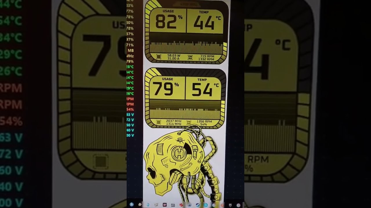 Cyberpunk Aida64 Sensor Panel by Exhumed 480x1920px - YouTube