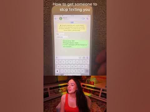 HOW TO GET SOMEONE TO STOP TEXTING YOU - Tiktok REACTION - YouTube
