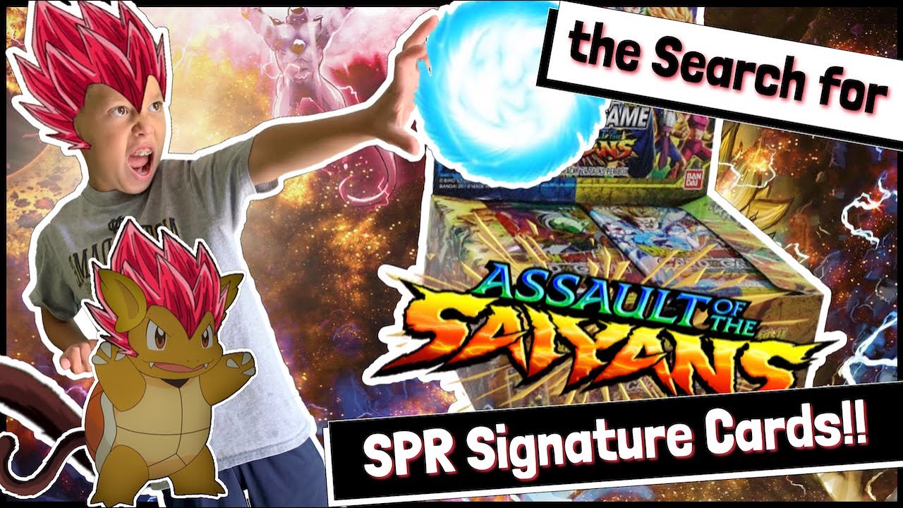 Searching for SPR Signature Cards in DBS Assault of the Saiyans 🔥🔥🔥‼️ ...