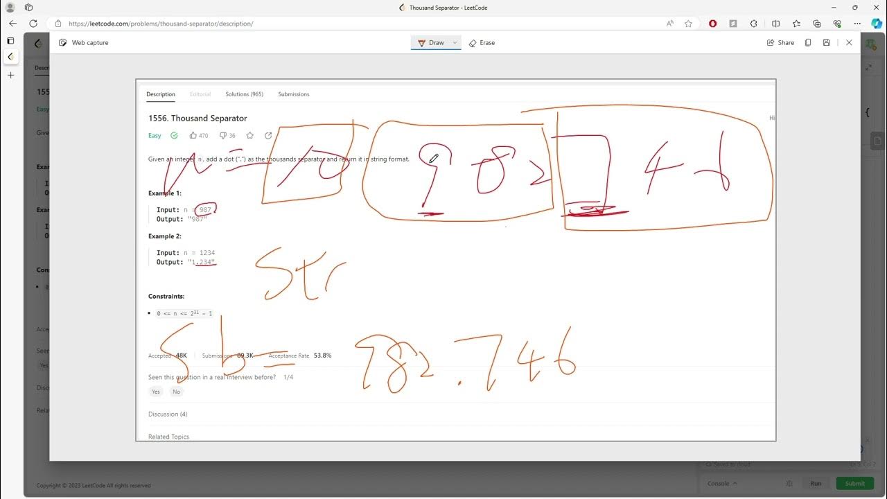LeetCode 1556 | Thousand Separator | String | Java - YouTube