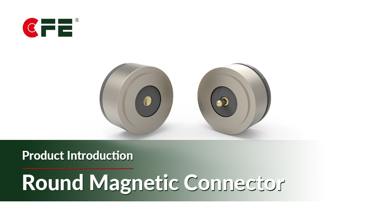 Round Magnetic Pogo Pin Connector - YouTube